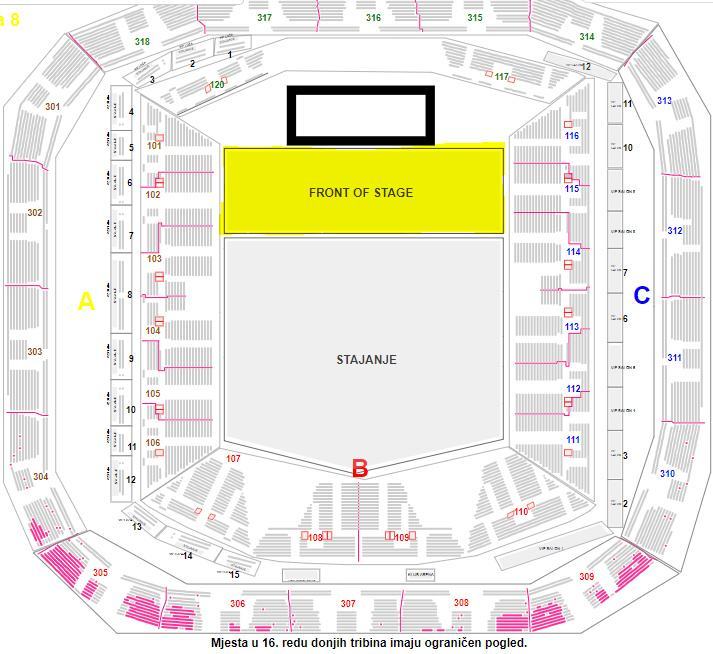 50 Cent - The Final Lap Tour - Arena Zagreb - Front of Stage