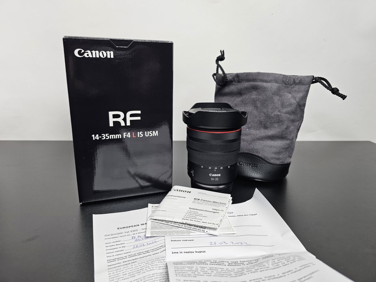 Canon RF 14-35 mm F/4 L IS USM objektiv - kot nov, star 1 leto