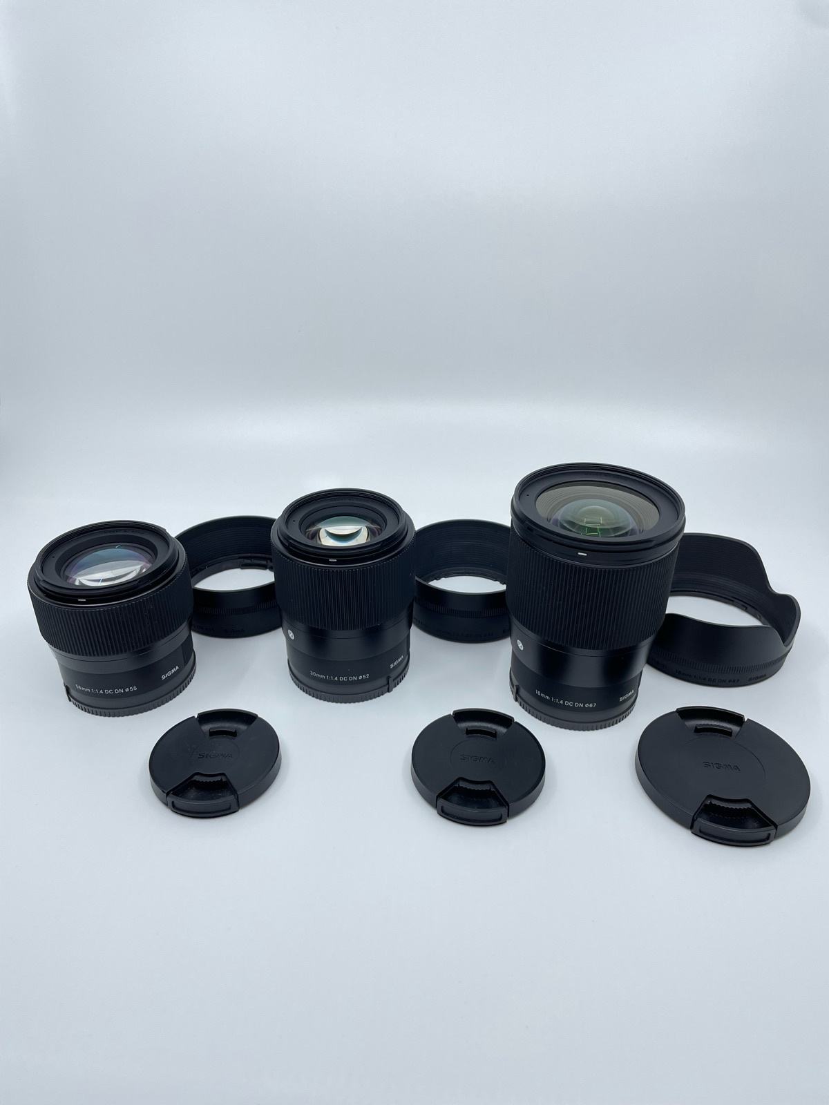 Sigma trio, 16 30 56 1.4, Sony E mount