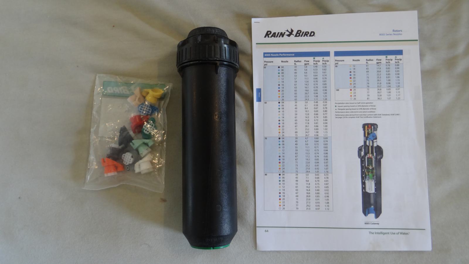 razpršilnik rain bird 8005 namakanje in namakalni sistemi zalivanje