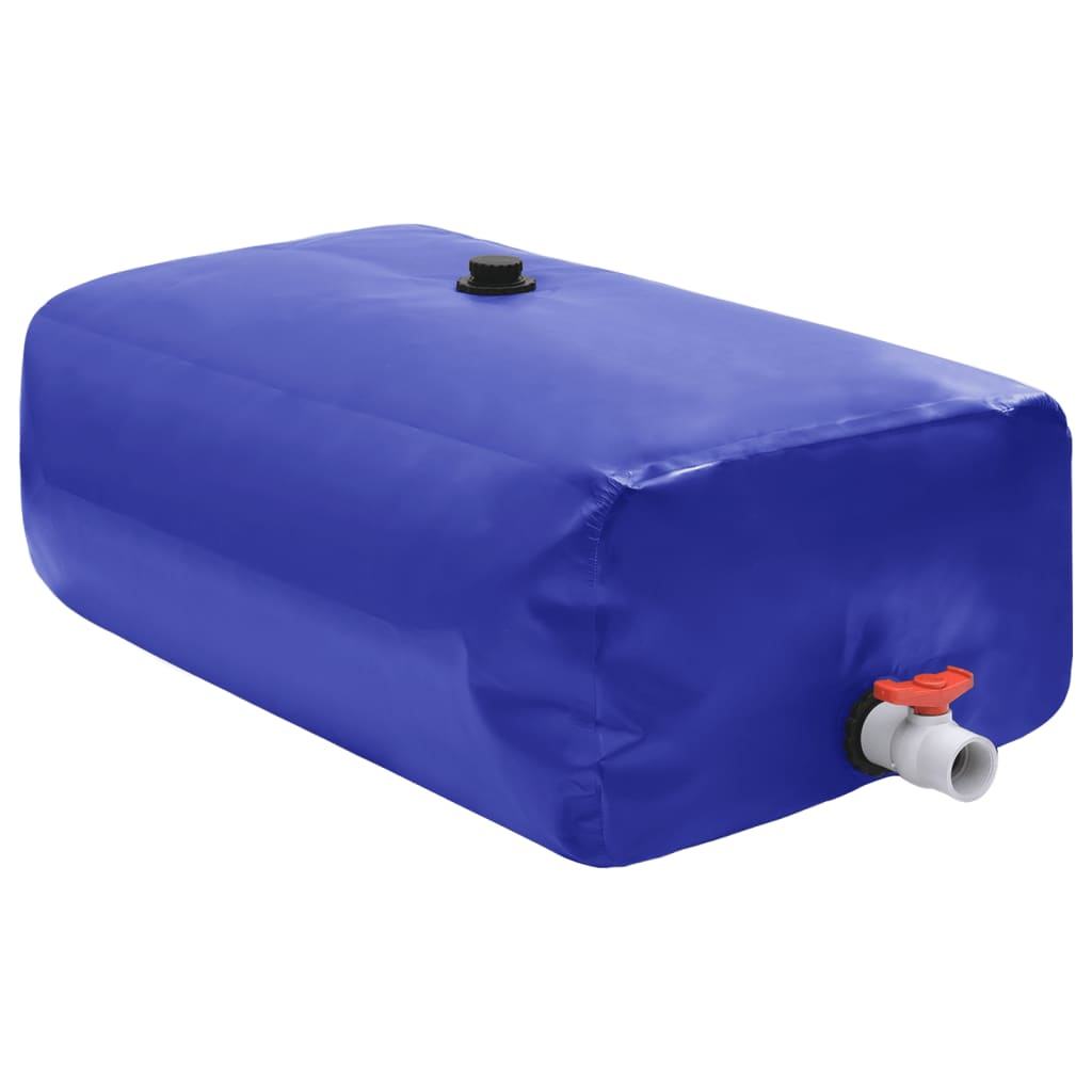 vidaXL Rezervoar za vodo s pipo zložljiv 500 L PVC