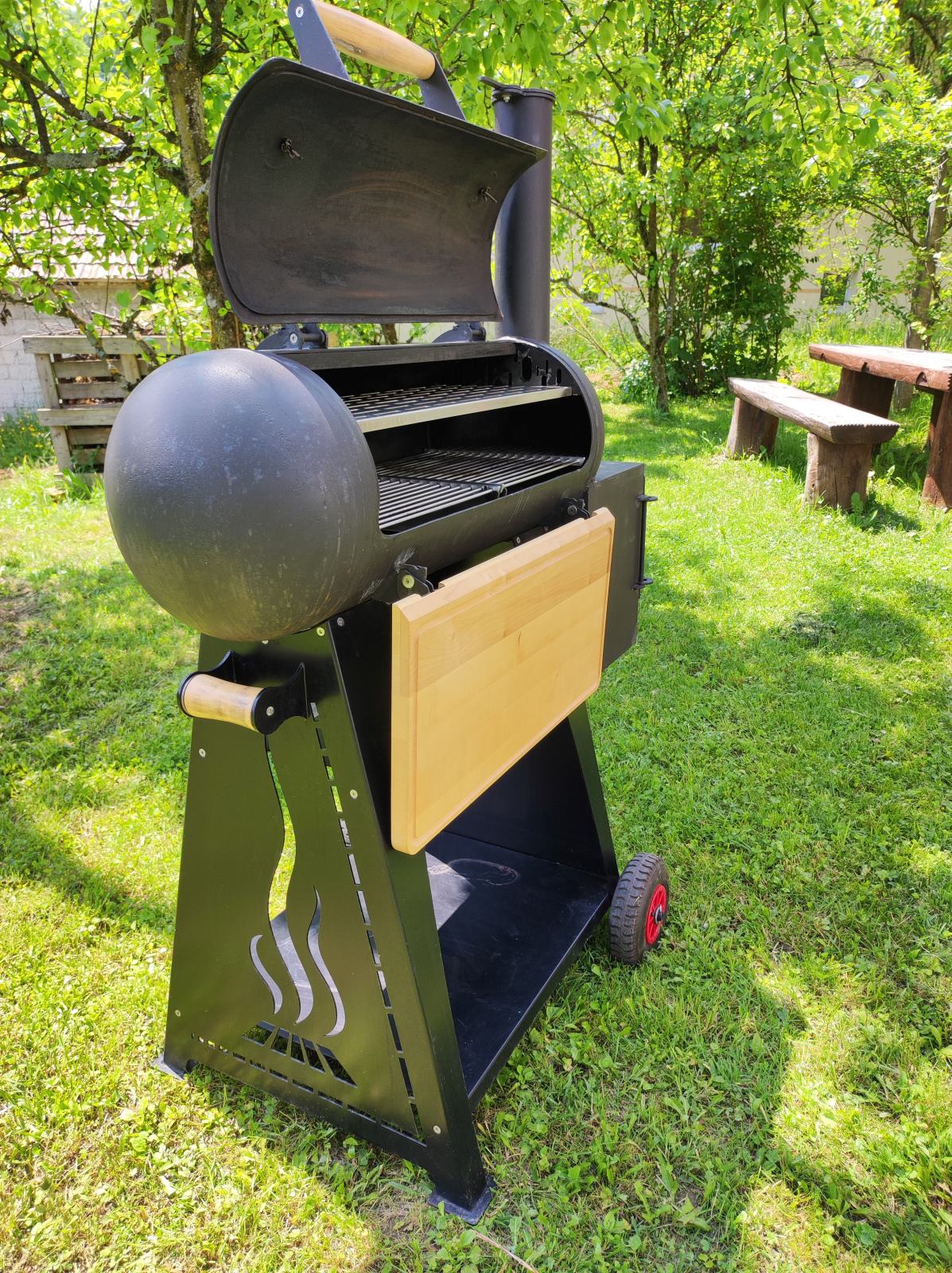 Smoker Reverse Flow Offset Smoker