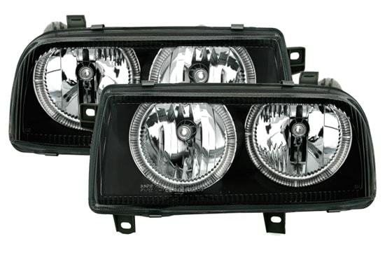 Angel eyes žarometi VW Vento 92-98 črni V1