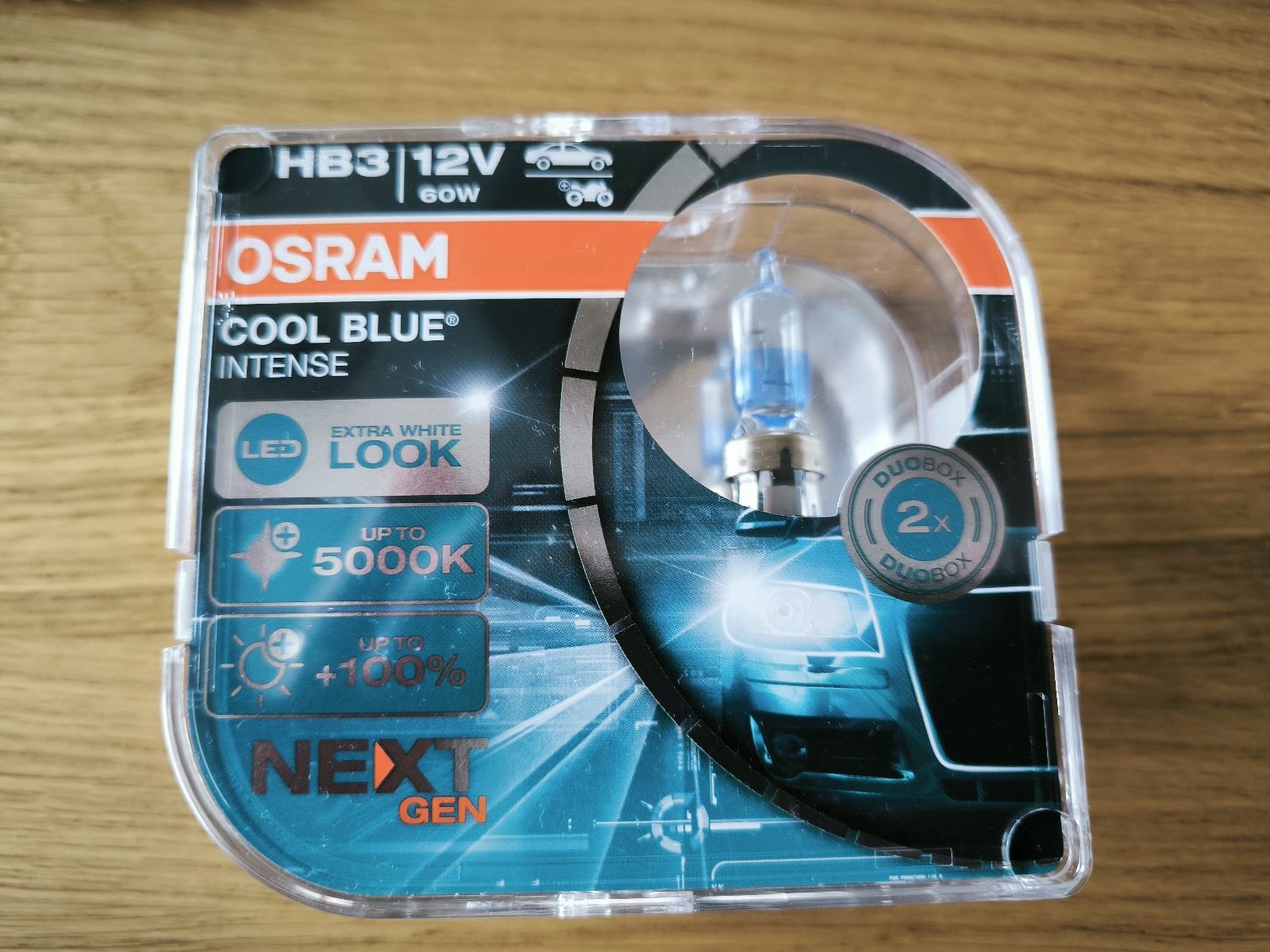 Žarnica Osram Cool Blue Next Gen HB3 DUO