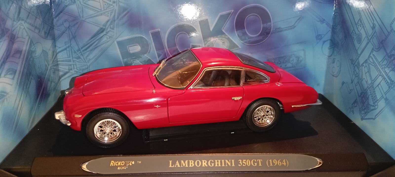 LAMBORGHINI 350GT, 1964 RICKO 1:18 ORIGINAL BOX