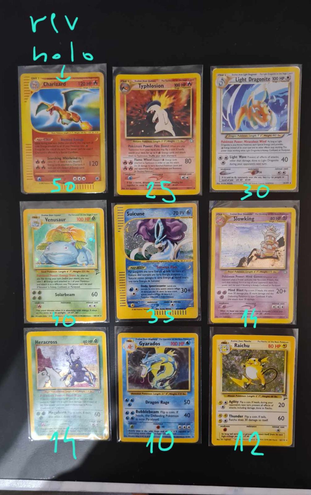 Pokemon holo karte