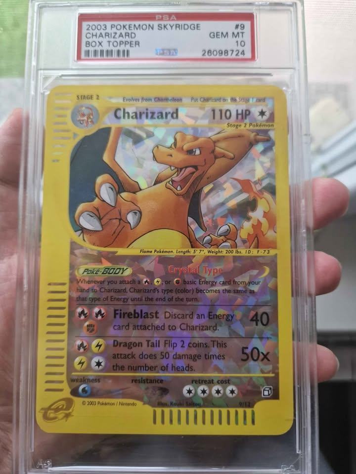 Charizard Skyridge Box Topper PSA 10 GEM MINT