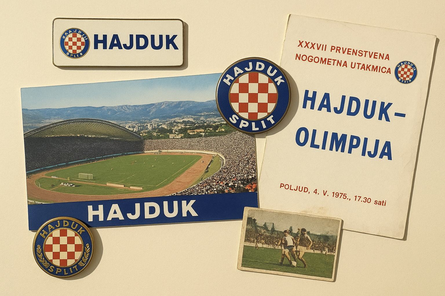 Kupim predmete Hajduk Split – značke, razglednice, knjige