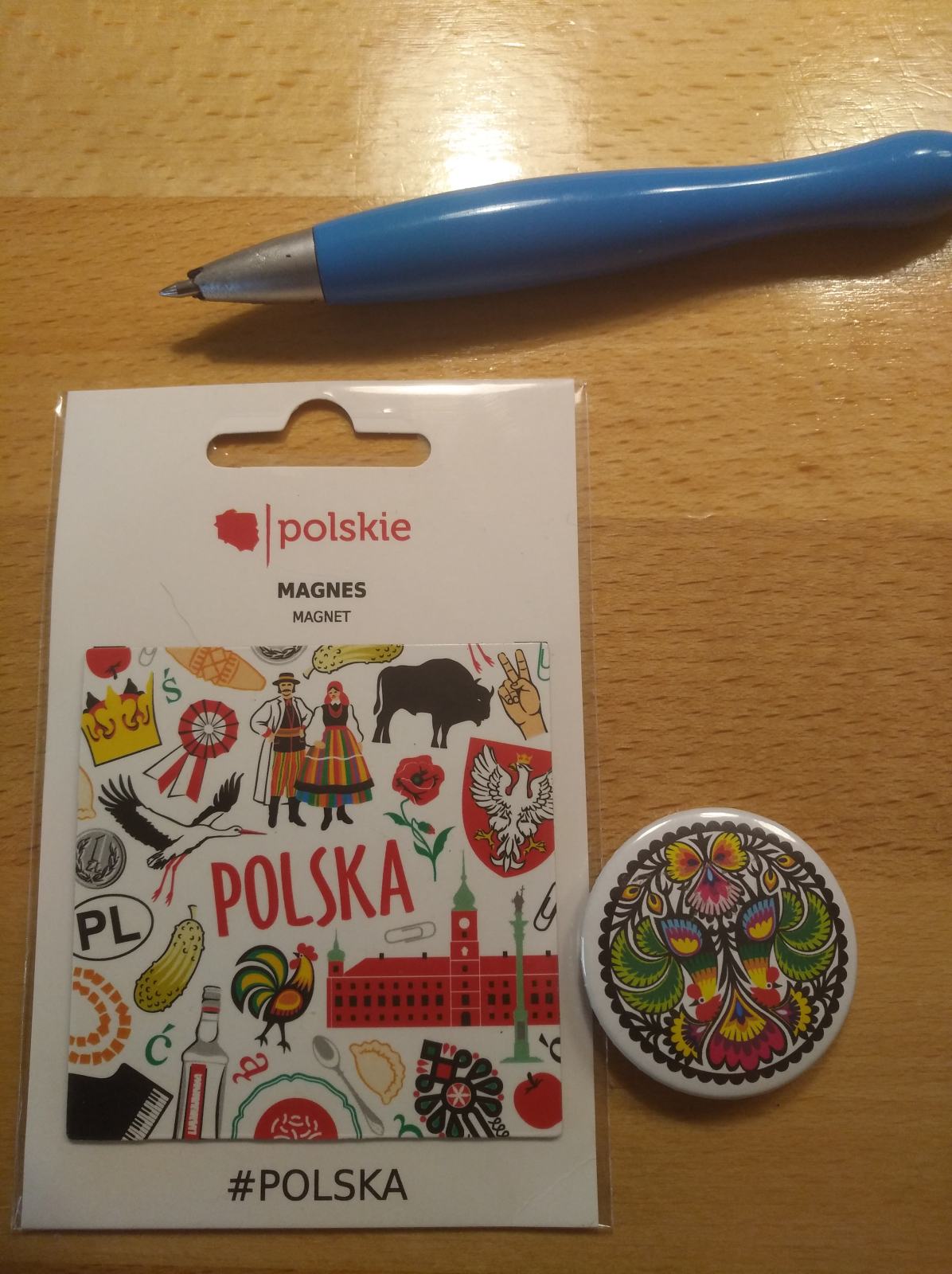 Magnet in broška Poljska