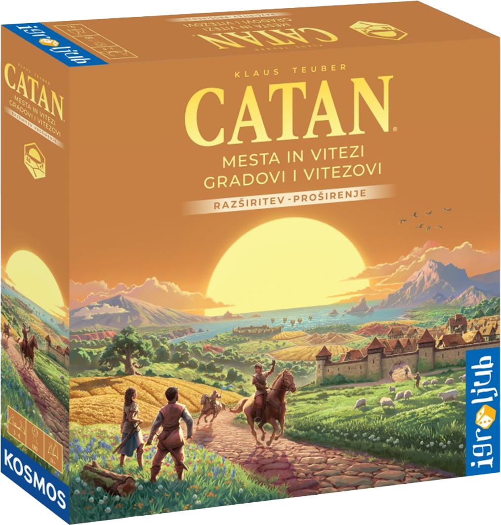 Namizna družabna igra Catan Mesta in vitezi razširitev - novo