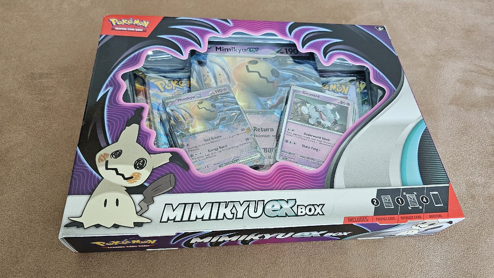 Pokemon karte Mimikyu ex box TCG