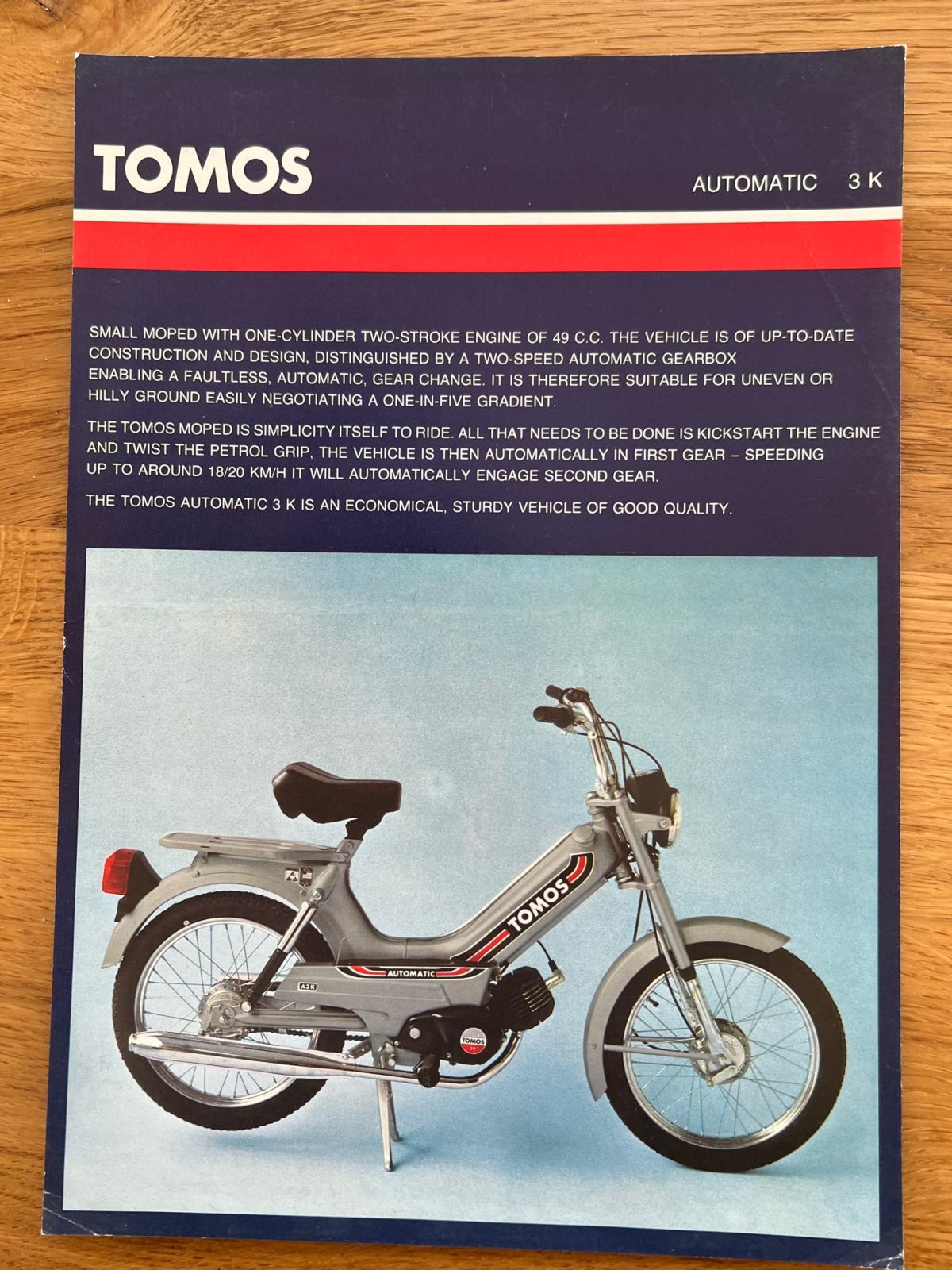 PROSPEKT TOMOS AUTOMATIC 3 K