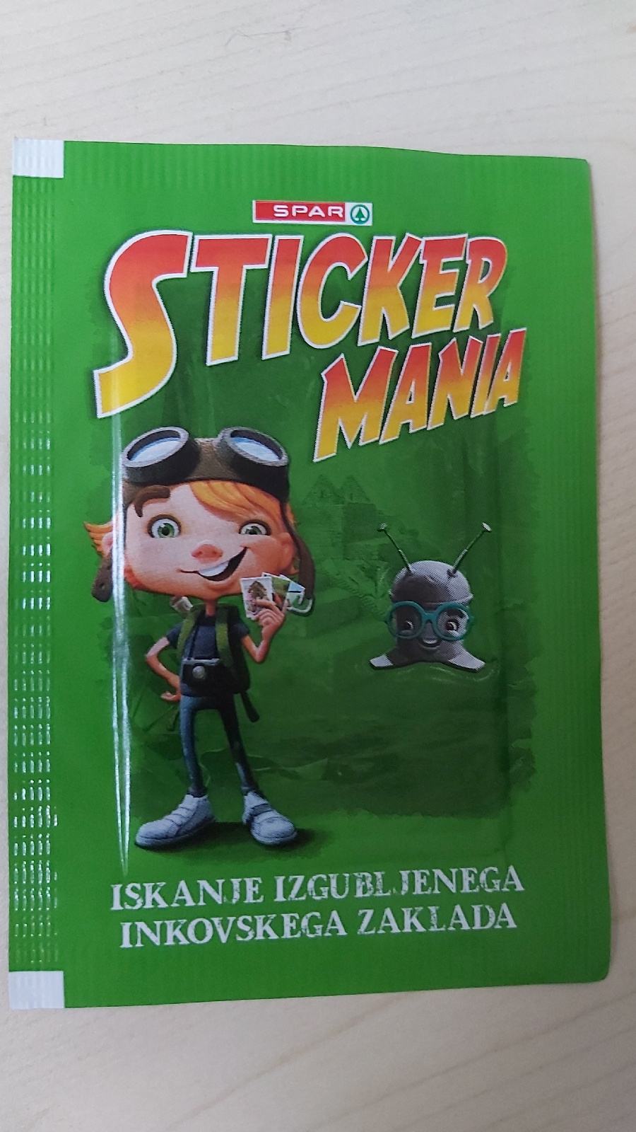 Sticker Mania iskanje izgubljenega inkovskega zaklada Spar sličice