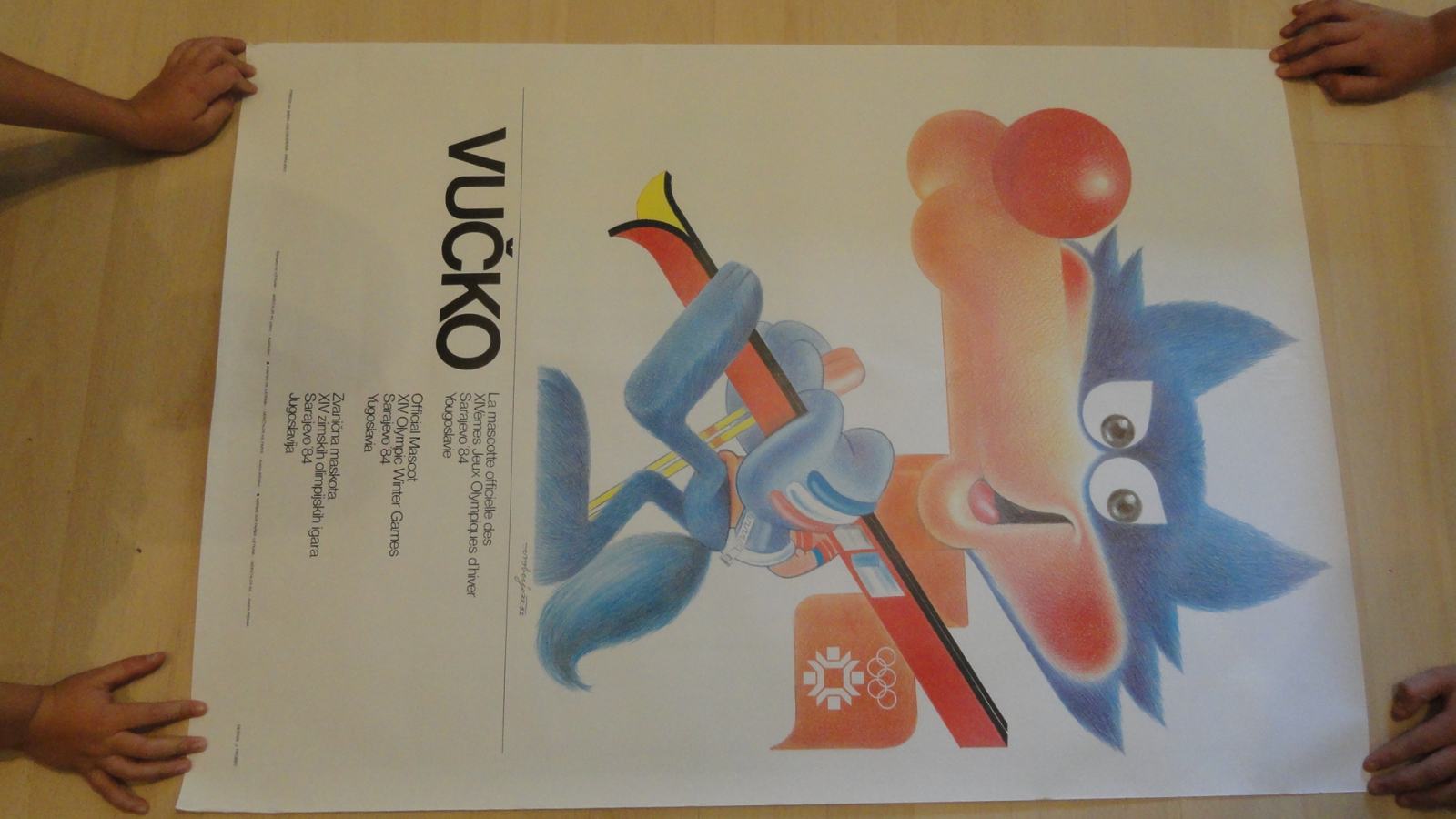 VUČKO OLIMPIJSKE IGRE SAREJEVO 84 PLAKAT