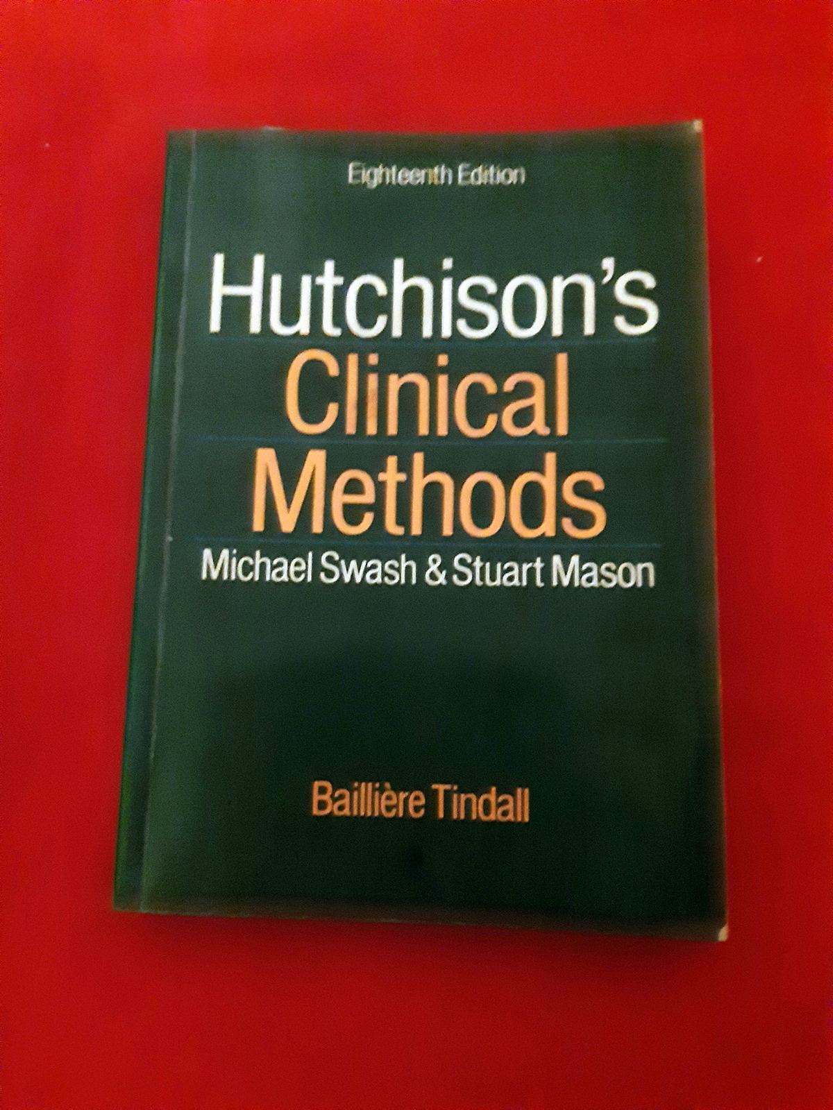 Strokovna knjiga medicine Hutchinson,s CLINICAL METHODS