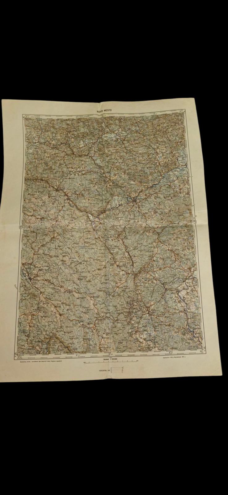 Mapa vojnega geografskega inštituta Jugoslavija