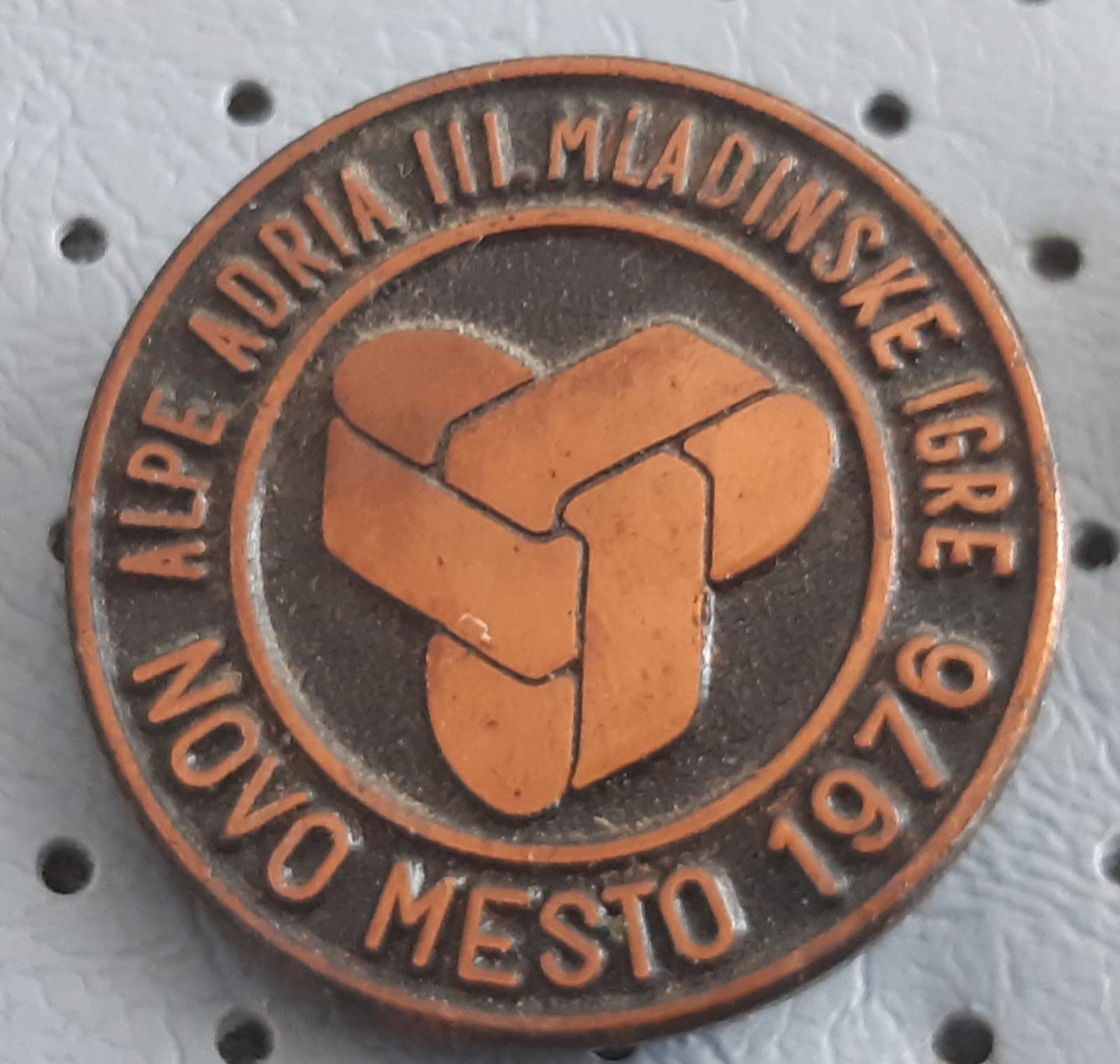 Značka Alpe Adria 3. Mladinske igre Novo mesto 1976