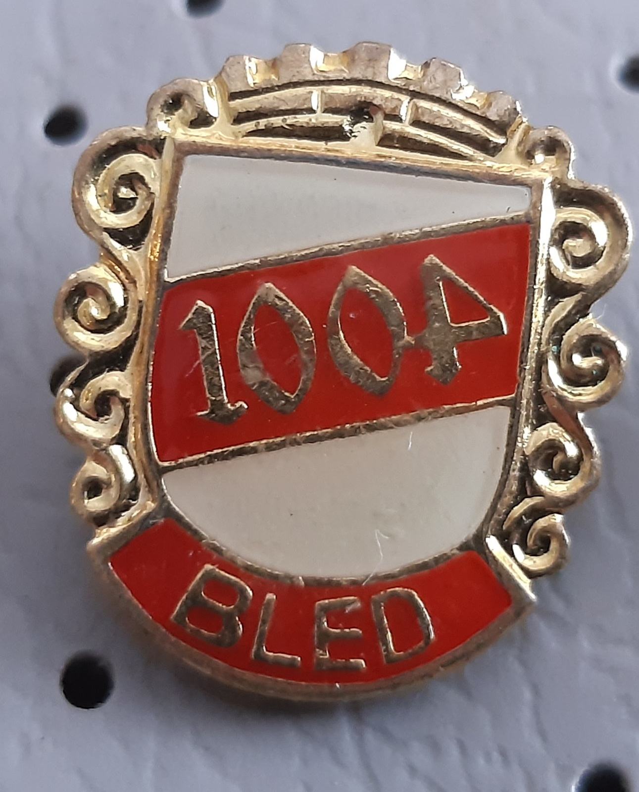 Značka Bled 1004 grb slovenska mesta