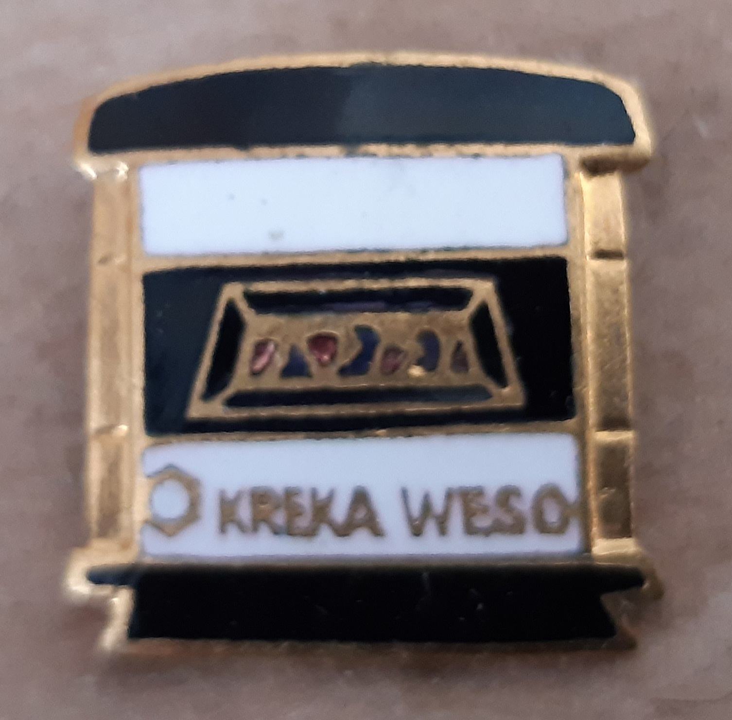 Značka Peč na drva Kreka Weso emajlirana