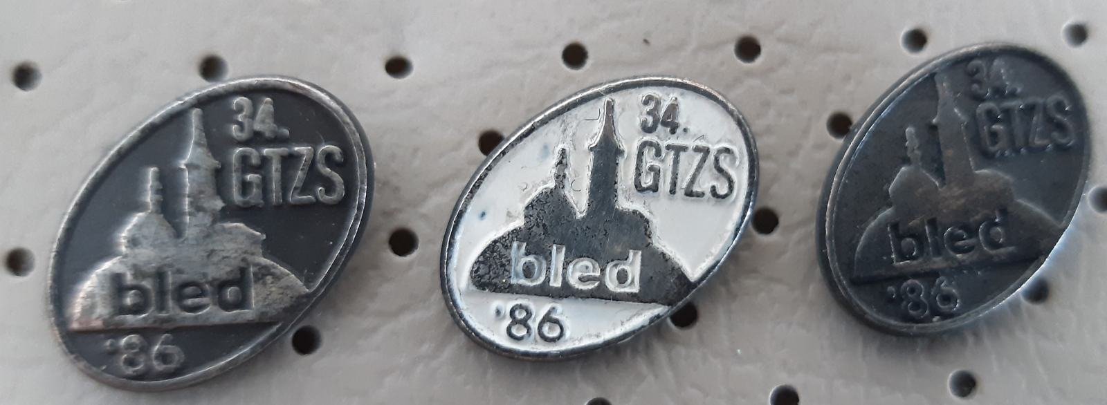 Značke 34. GTZ Bled 1986 Gostinsko turistični zbor