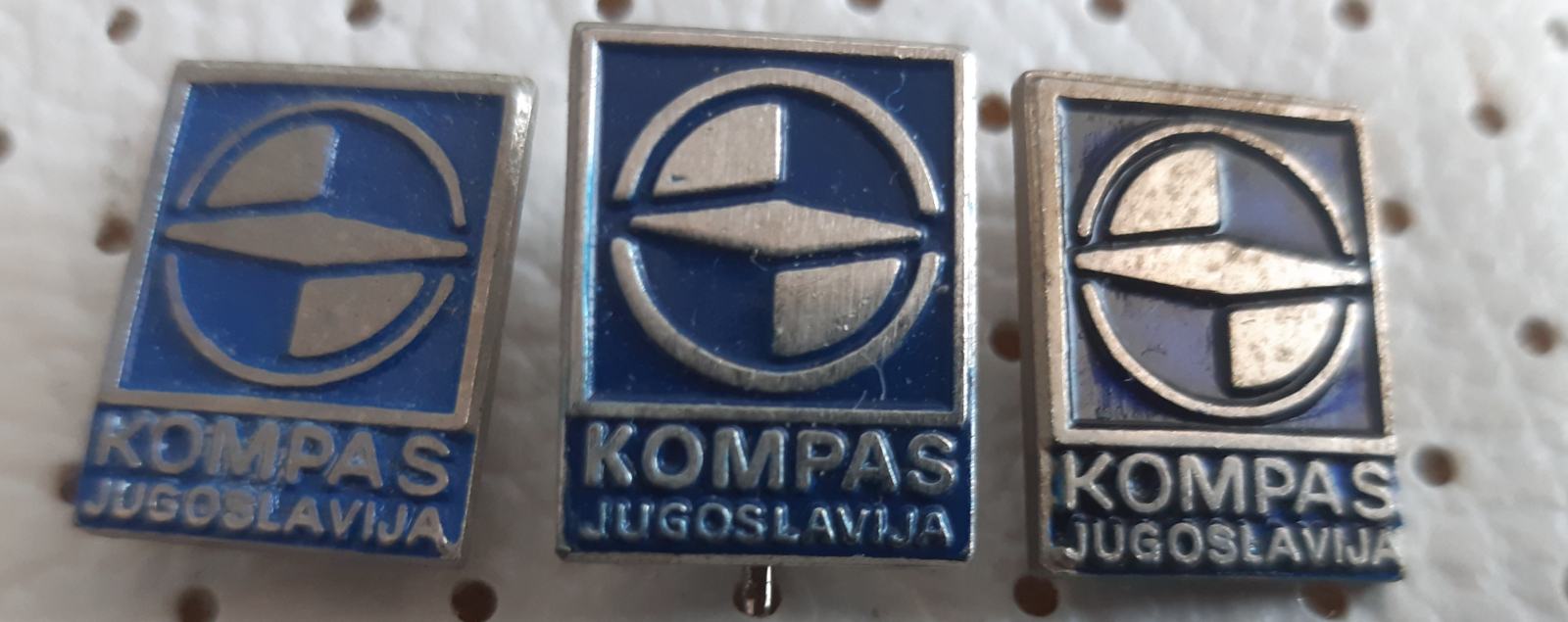 Značke Kompas Jugoslavija turistična agencija