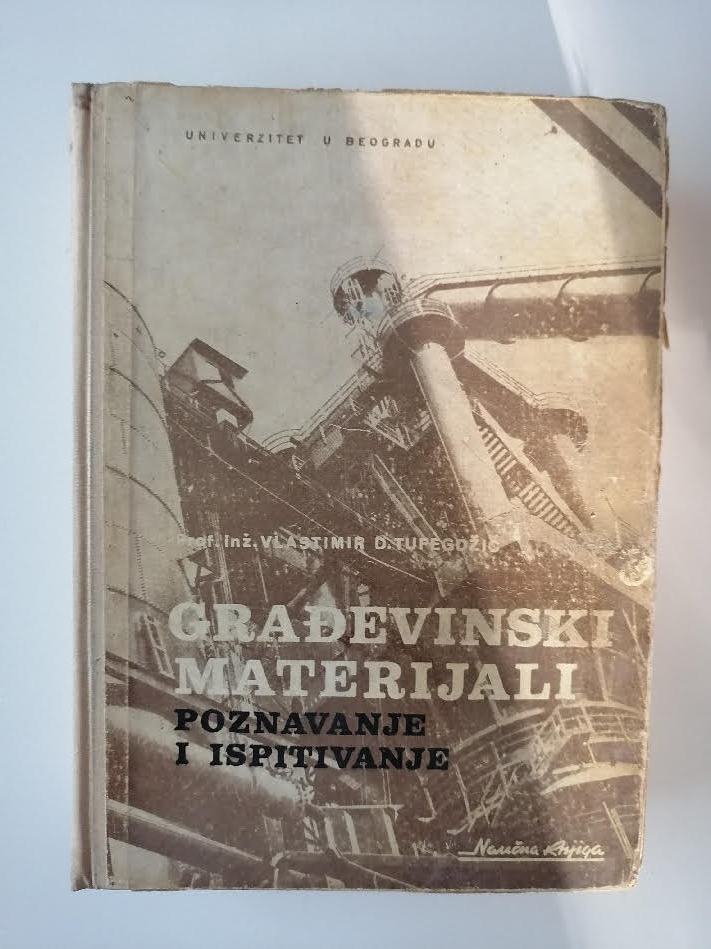 GRADEVINSKI MATERIJALI, POZNAVANJE I ISPITIVANJE, VLASTIMIR TUFEGDŽIĆ