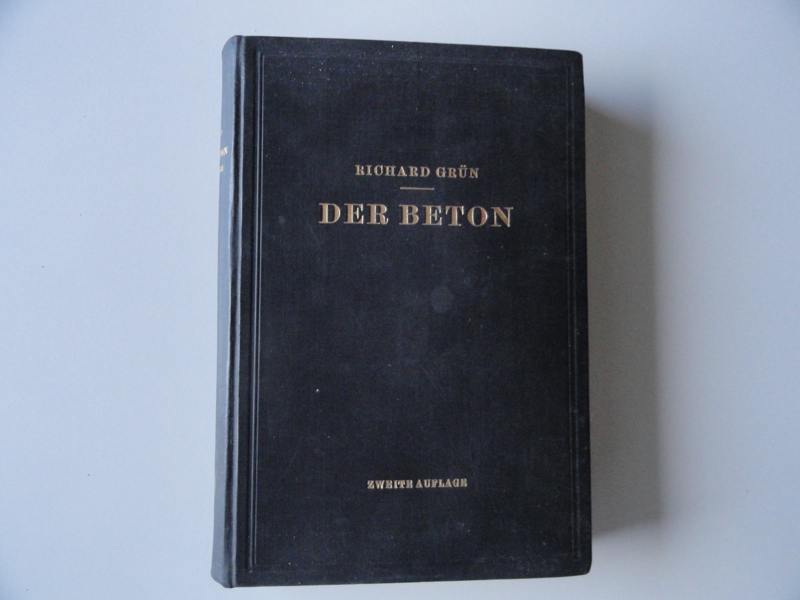 RICHARD GRUN, DER BETON, 1937