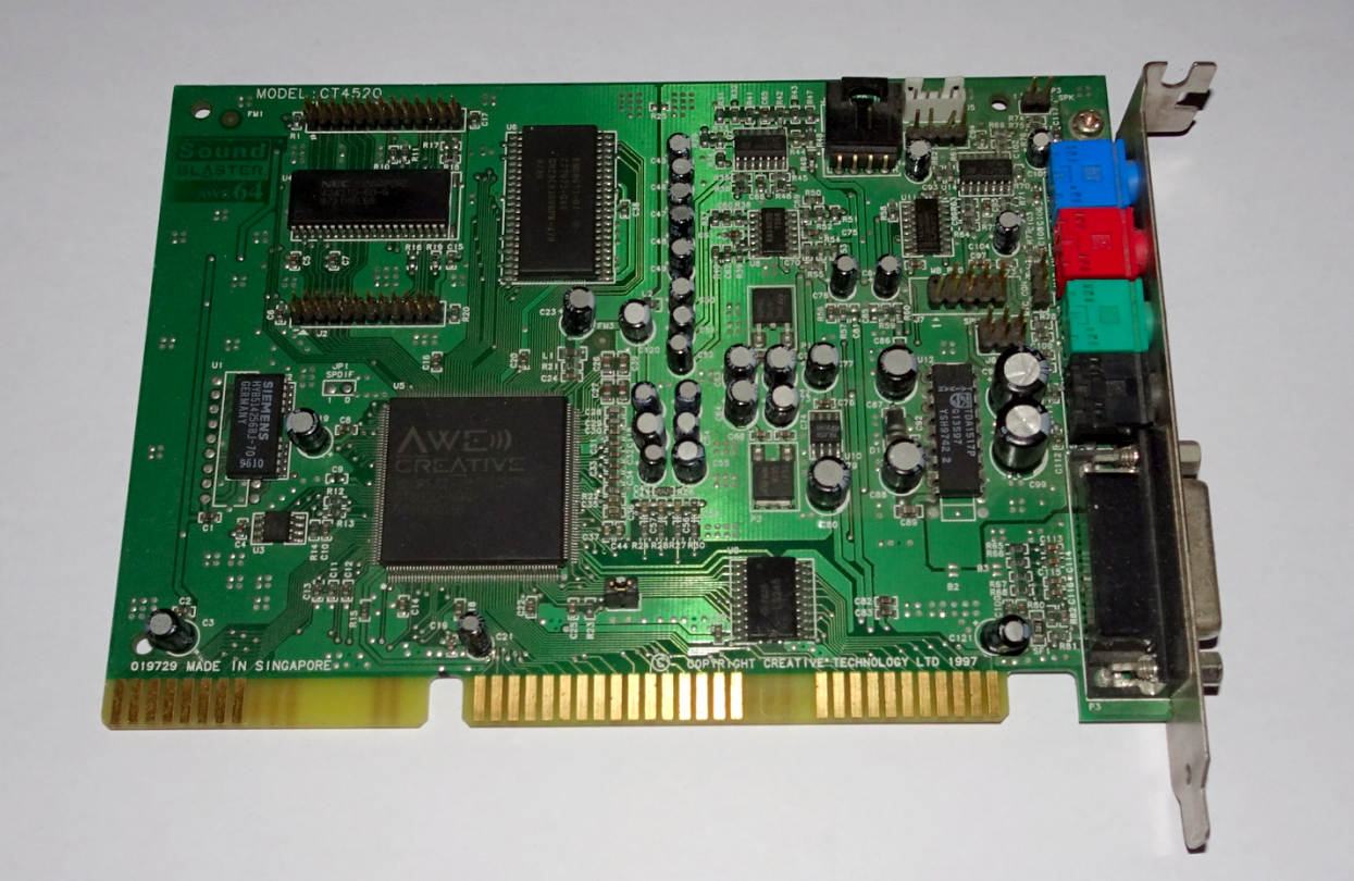 Creative Labs Sound Blaster AWE64 Value CT4520 Retro 286 386 Pentium