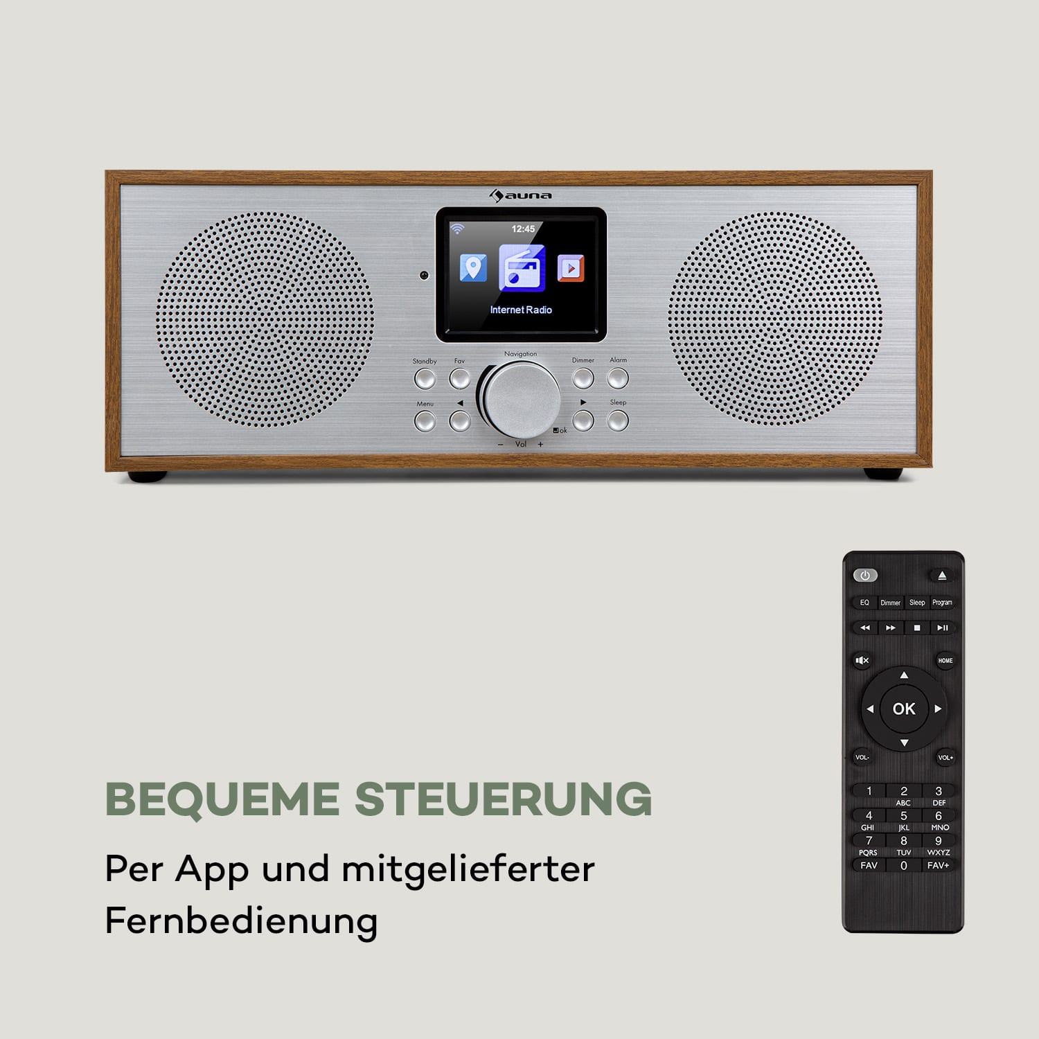 Auna Silver Star Stereo internetni radio, Hrast